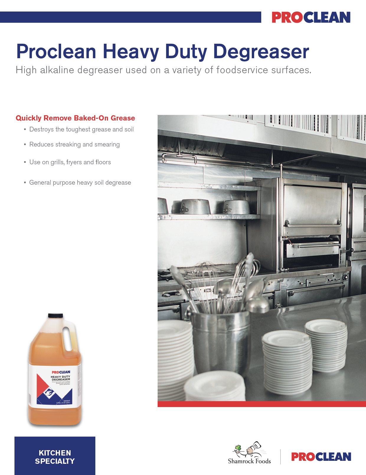 ProClean Heavy Duty Degreaser Sell Sheet