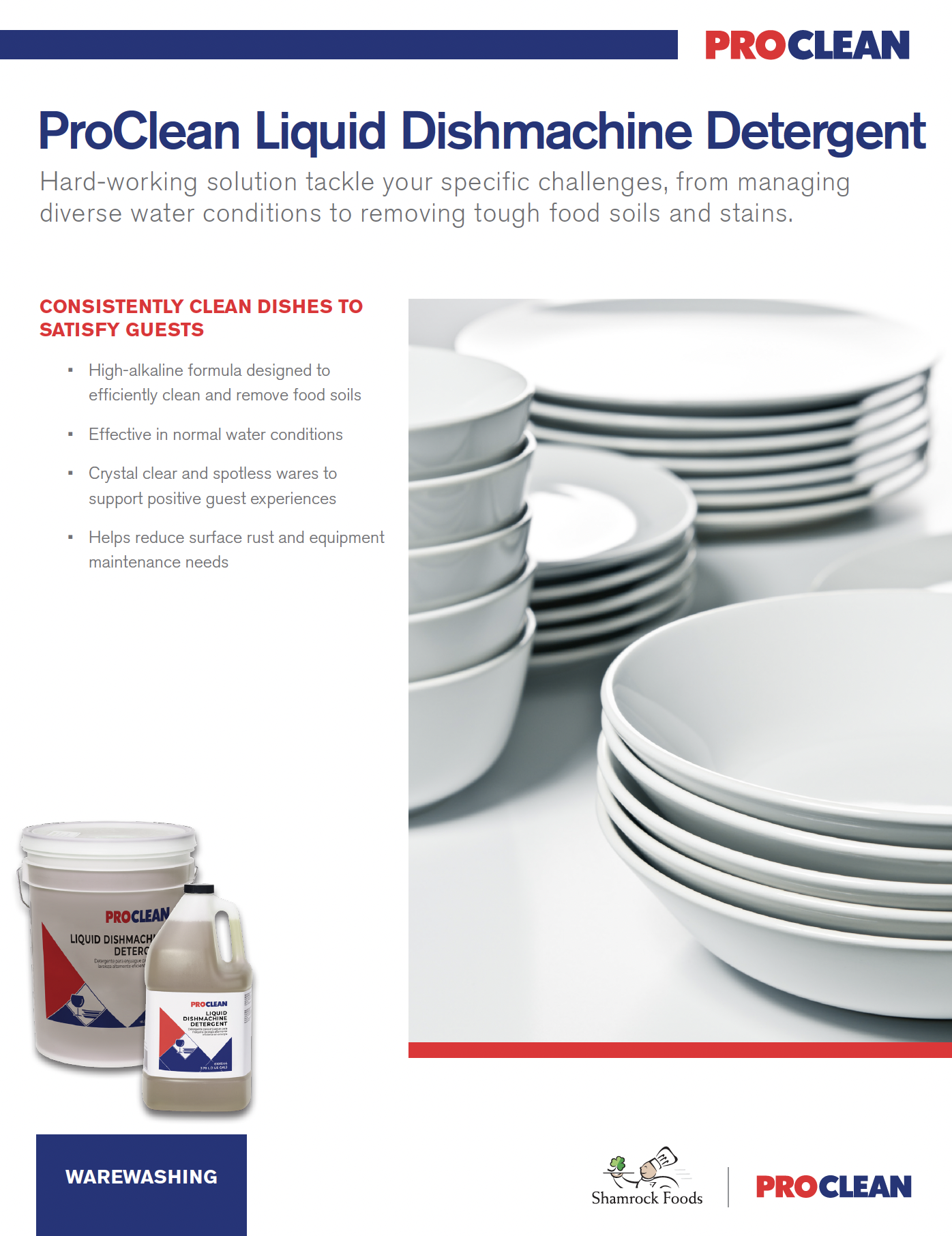 ProClean Liquid Dishmachine Detergent Sell Sheet