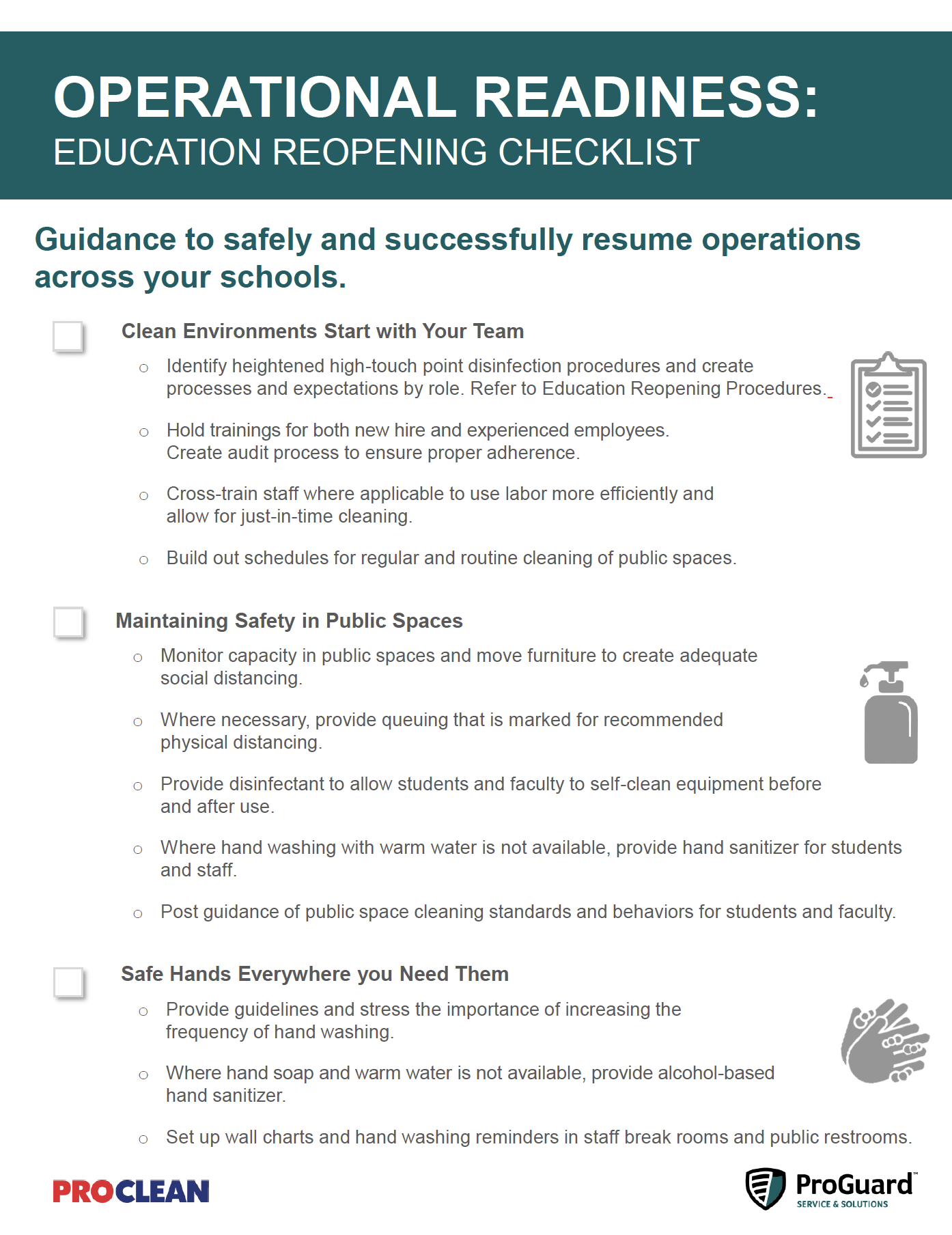 Operational Readiness: Education Reopening Checklist – Corporate